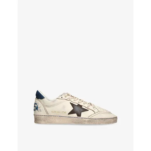 GOLDEN GOOSE Ball Star Leather Low-top Trainers - White/oth
