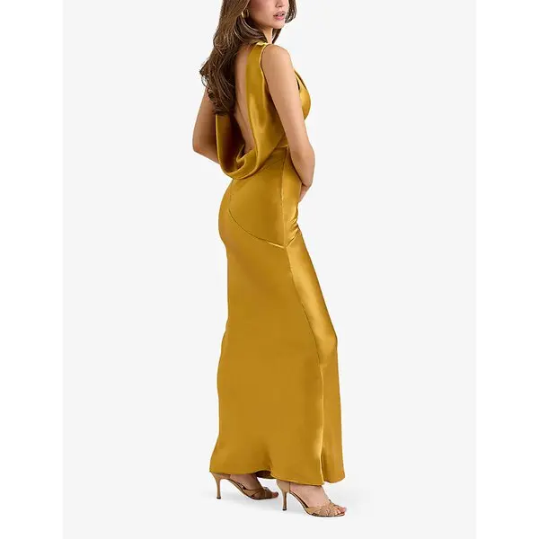 princess polly lanchester mini dress Butter Yellow UK Size:5½ Web Collection: Long Sleeve Sequin Tamara Midi Dress, DARK fully lined Main