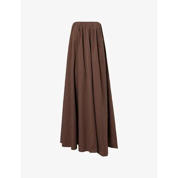 dissh brown strapless dress Kara Strapless Knit Midi Dress in Chocolate By DISSH