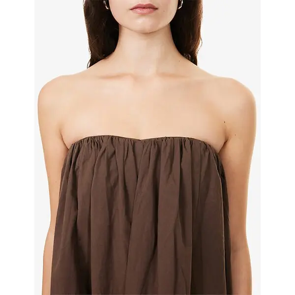 dissh brown strapless dress Thea Midi Dress main image 1