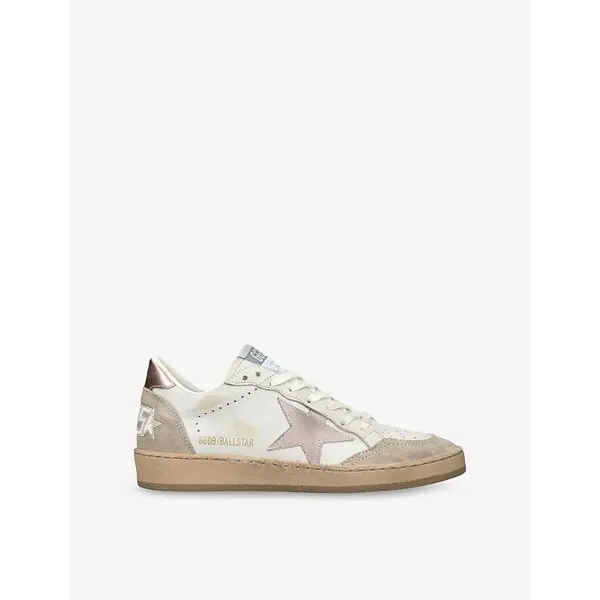 GOLDEN GOOSE Ball Star Leather Low-top Trainers - White/comb