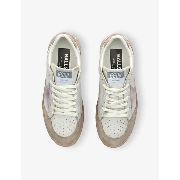 GOLDEN GOOSE Ball Star Leather Low-top Trainers - White/comb