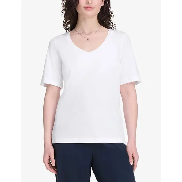 Sweaty Betty Essential V-neck Cotton-jersey T-shirt