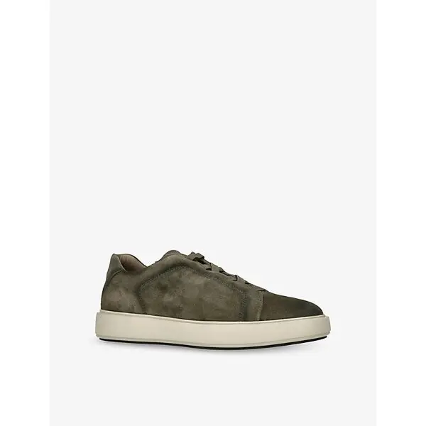 Officine Creative Slouch Suede Low-top Trainers - Green
