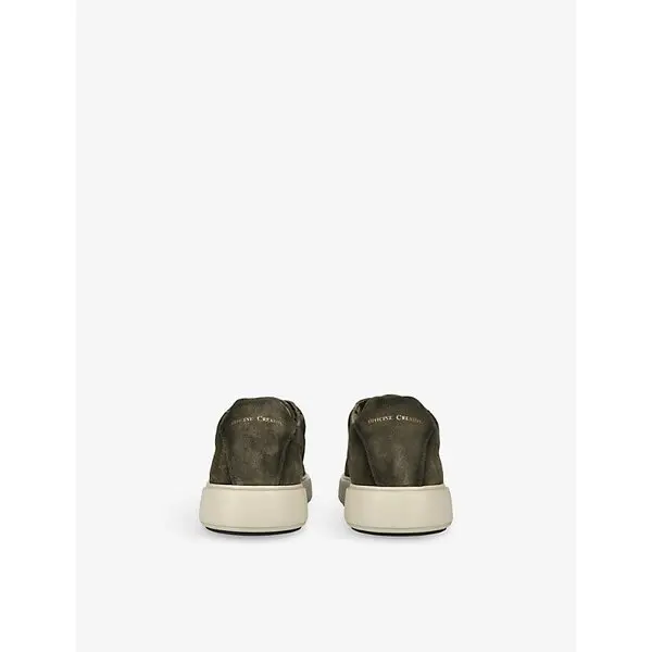 Officine Creative Slouch Suede Low-top Trainers - Green