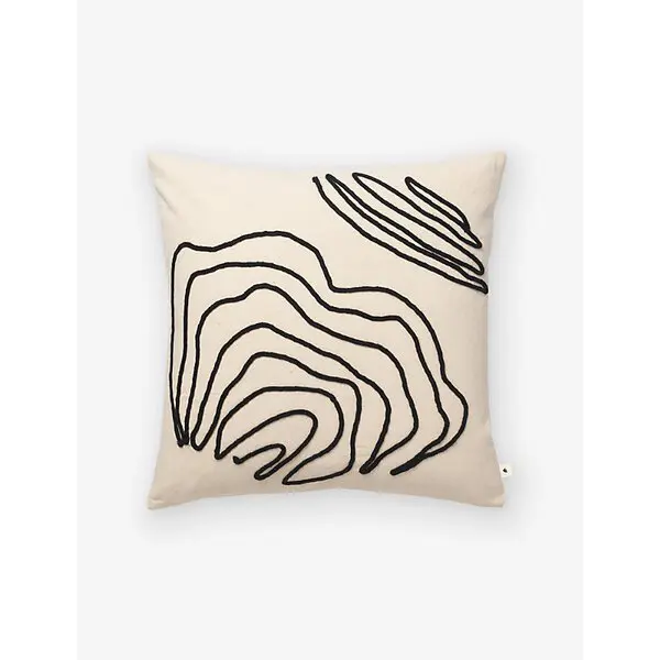 FERM LIVING Jot Cotton Cushion - Natural