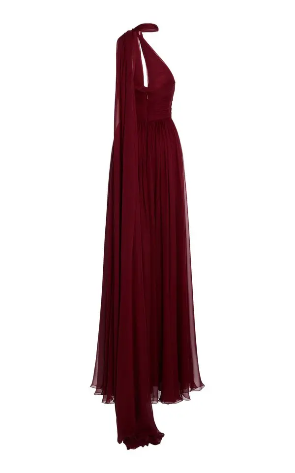 Zuhair Murad Silk-chiffon Gown - Red