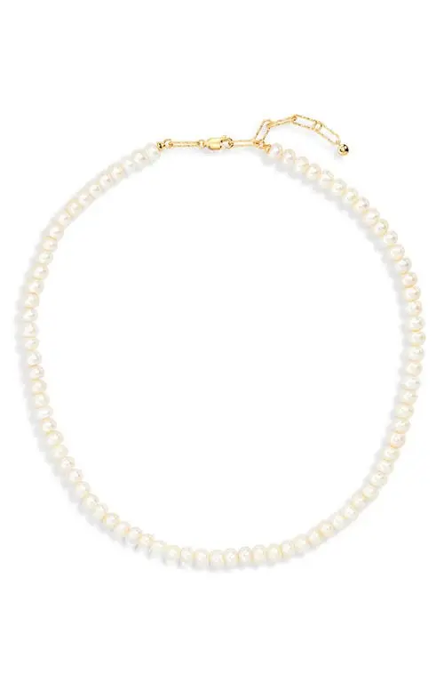 Monica Vinader Nomade Pearl Necklace - 18k Gold Vermeil/pearl
