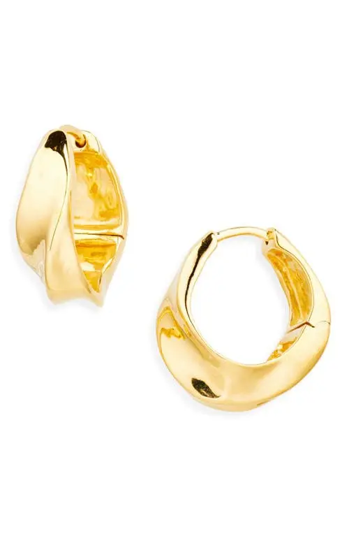 Monica Vinader Nomade Small Hoop Earrings - 18k Gold Vermeil