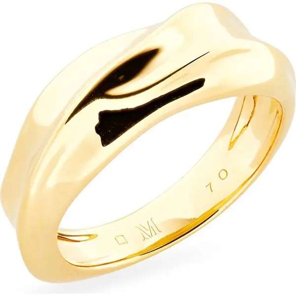 Monica Vinader Nomade Stacking Ring - 18k Gold Vermeil