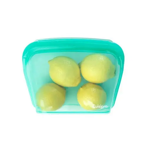 CUISIPRO Pack-it Silicone Reusable Stand Up Storage Bag - Green
