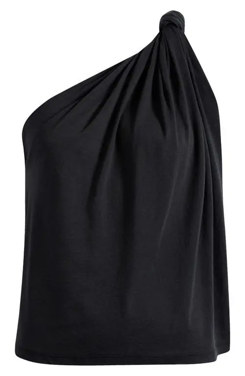 REFORMATION Knotted One-shoulder Knit Top