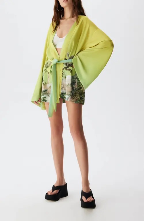 JE TE VEUX Botanica Short Kimono
