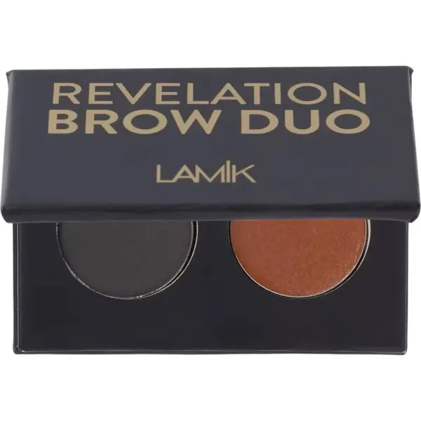 LAMIK Revelation Brow Duo - Soft Black/glorious
