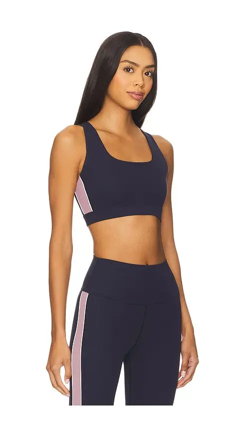 Splits59 Lexi Rigor Sports Bra In Navy - Indigo & Blush