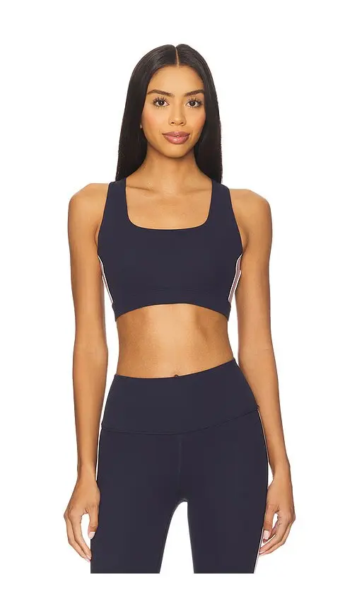 Splits59 Lexi Rigor Sports Bra In Navy - Indigo & Blush