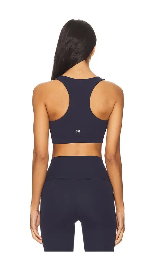Splits59 Lexi Rigor Sports Bra In Navy - Indigo & Blush