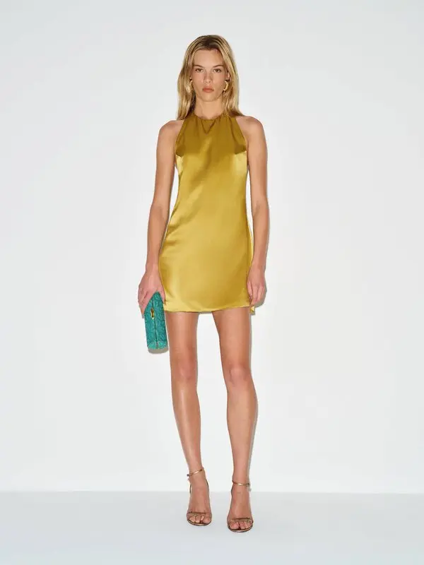 REFORMATION Avielle Silk Mini Dress