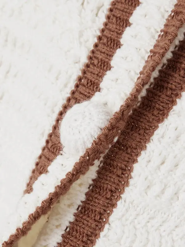 Veronica Beard Striped Cotton Jadine Cardigan