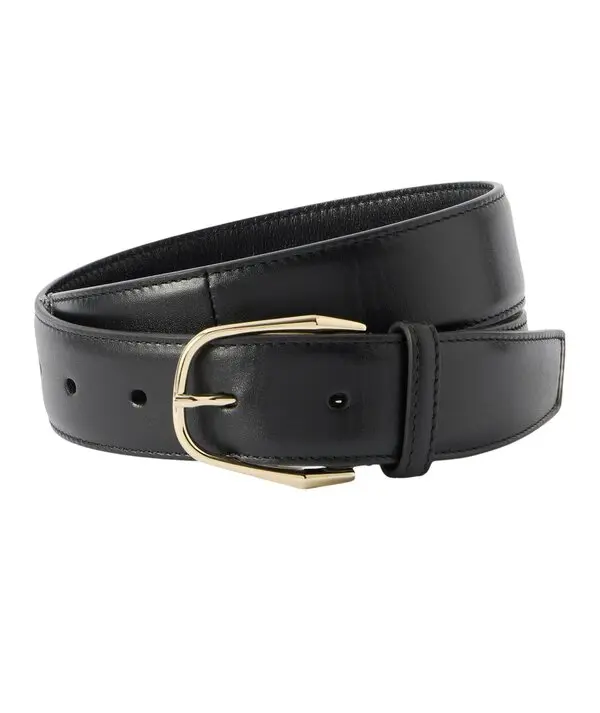 Saint Laurent Leather Belt - Black
