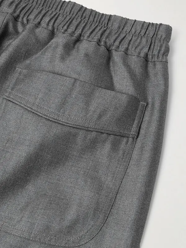 TOM FORD Straight-leg Silk-twill Drawstring Trousers