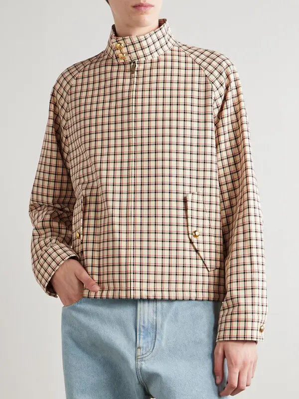 Valentino Garavani Checked Cotton-twill Jacket