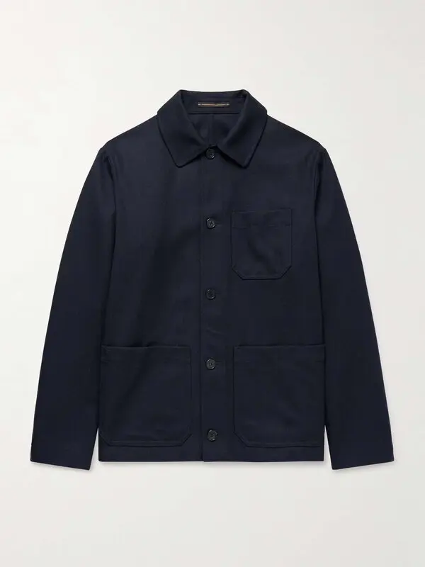 SLOWEAR Incotex Twill Chore Jacket - Navy