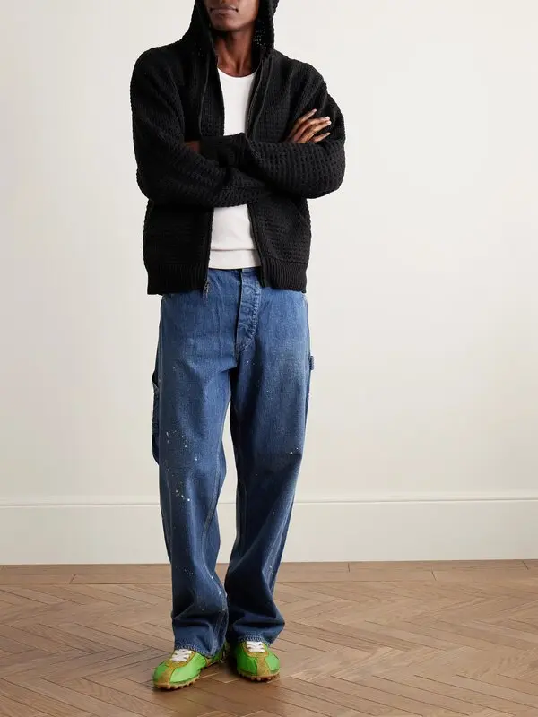 THE ELDER STATESMAN Nora Cotton Zip-up Hoodie
