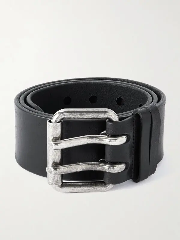 Saint Laurent 5cm Leather Belt - Black