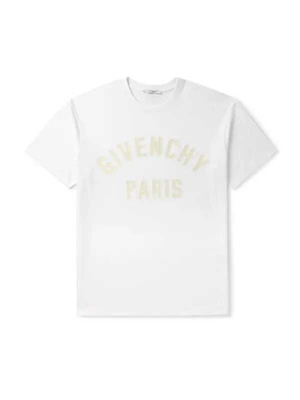 Givenchy Logo-appliquéd Cotton-jersey T-shirt - White