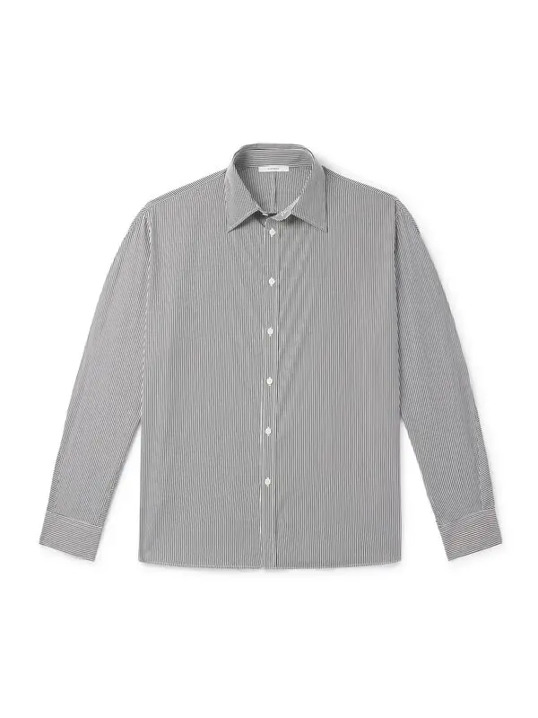 Givenchy Striped Cotton-poplin Shirt - White