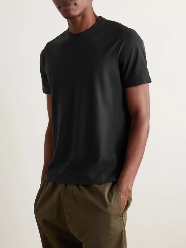 SLOWEAR Slim-fit Icecotton T-shirt - Black