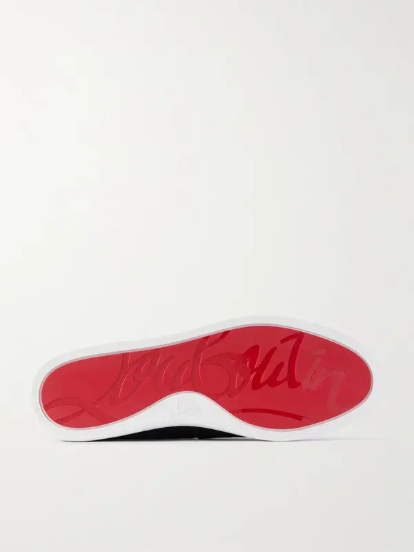 CHRISTIAN LOUBOUTIN Chambeliboat Nubuck Loafers - Black