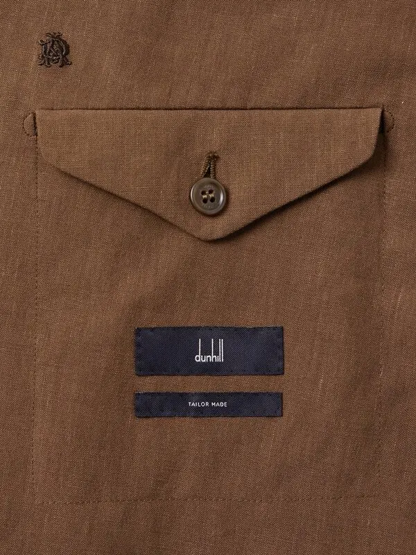 Dunhill Cavendish Double-breasted Linen Suit Jacket
