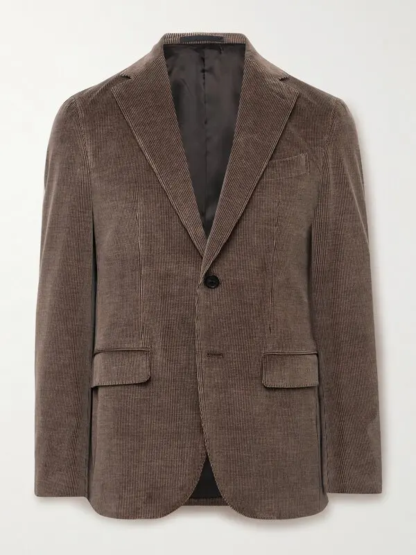 Caruso Cotton-blend Corduroy Suit Jacket