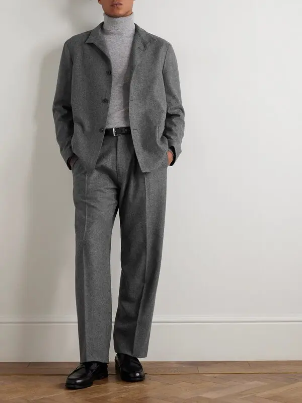 Boglioli Unstructured Virgin Wool-twill Suit Jacket