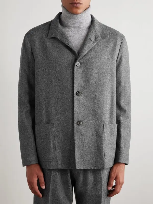 Boglioli Unstructured Virgin Wool-twill Suit Jacket