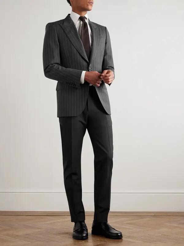 Boglioli Straight-leg Wool-blend Trousers