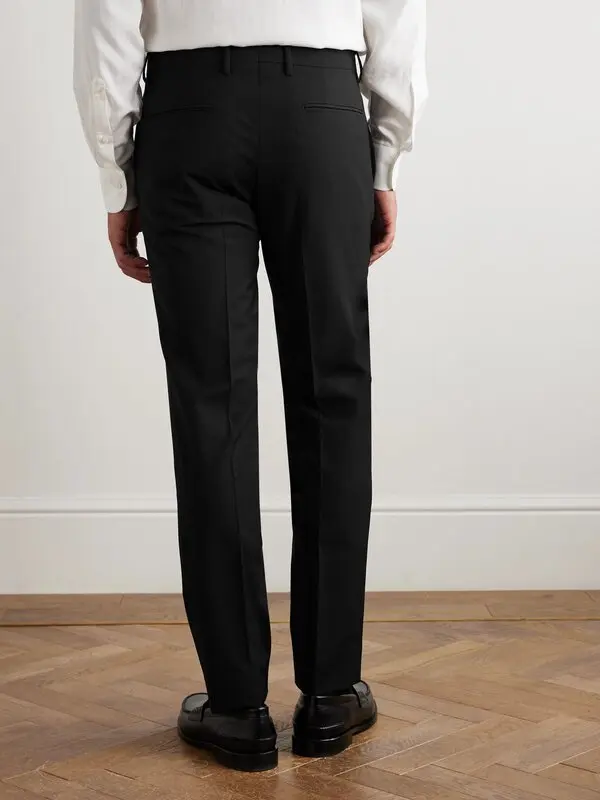 Boglioli Straight-leg Wool-blend Trousers