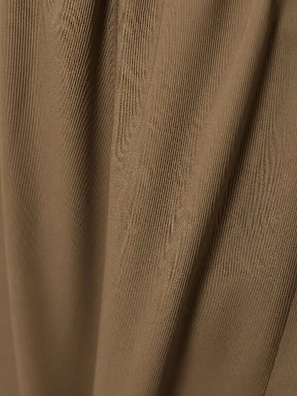 Max Mara Glauco Cotton-twill Tapered Pants - Brown