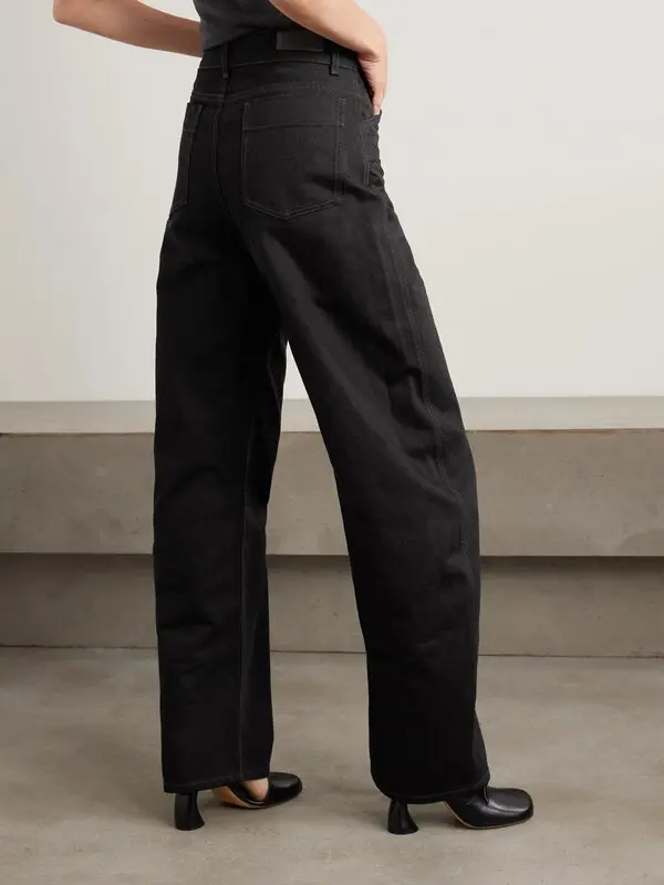 LEMAIRE Barrel-leg Denim Pants - Black