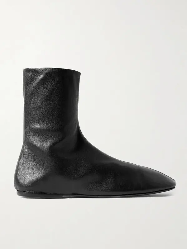 Dries Van Noten Leather Ankle Boots