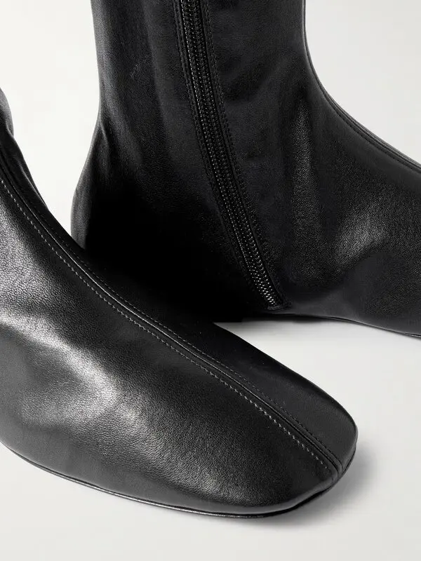 Dries Van Noten Leather Ankle Boots