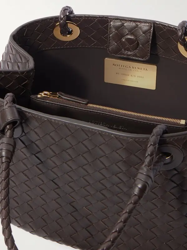 Bottega Veneta Basket Medium Intrecciato Leather Tote - Brown