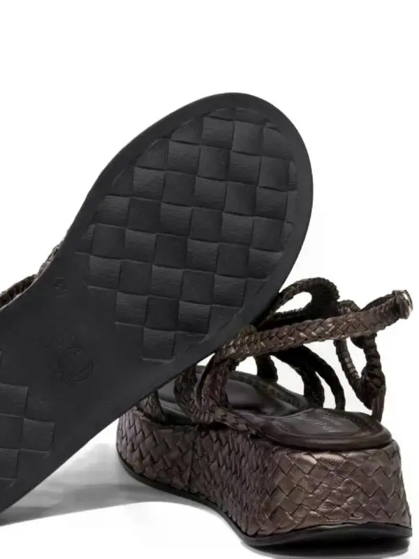 TONI PONS Braided Ring-detail Sandals
