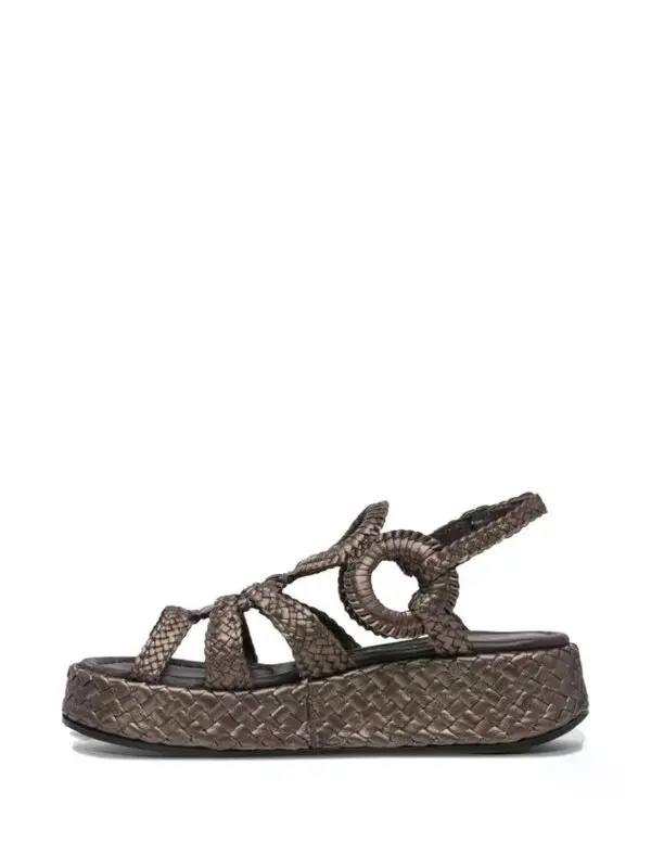 TONI PONS Braided Ring-detail Sandals