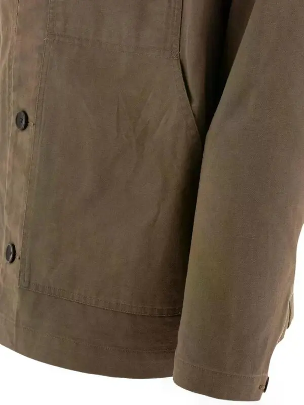 Vince Button-front Patch-pocket Jacket - Brown
