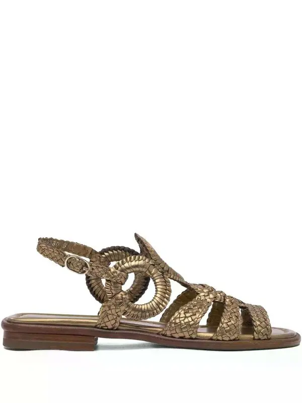 TONI PONS Ring-detailed Leather Sandals