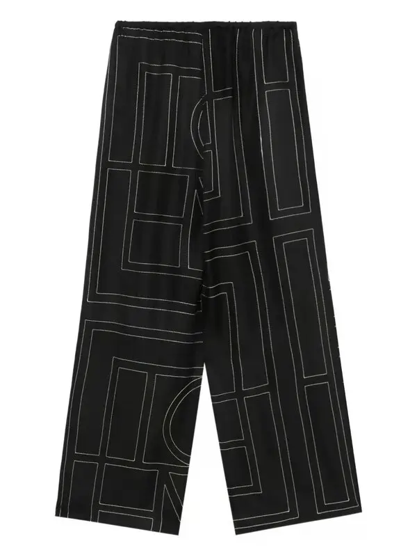 TOTEME Monogram Geometric Trousers