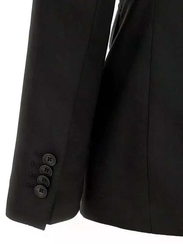 Tagliatore Double-breasted Peak-lapel Suit - Black